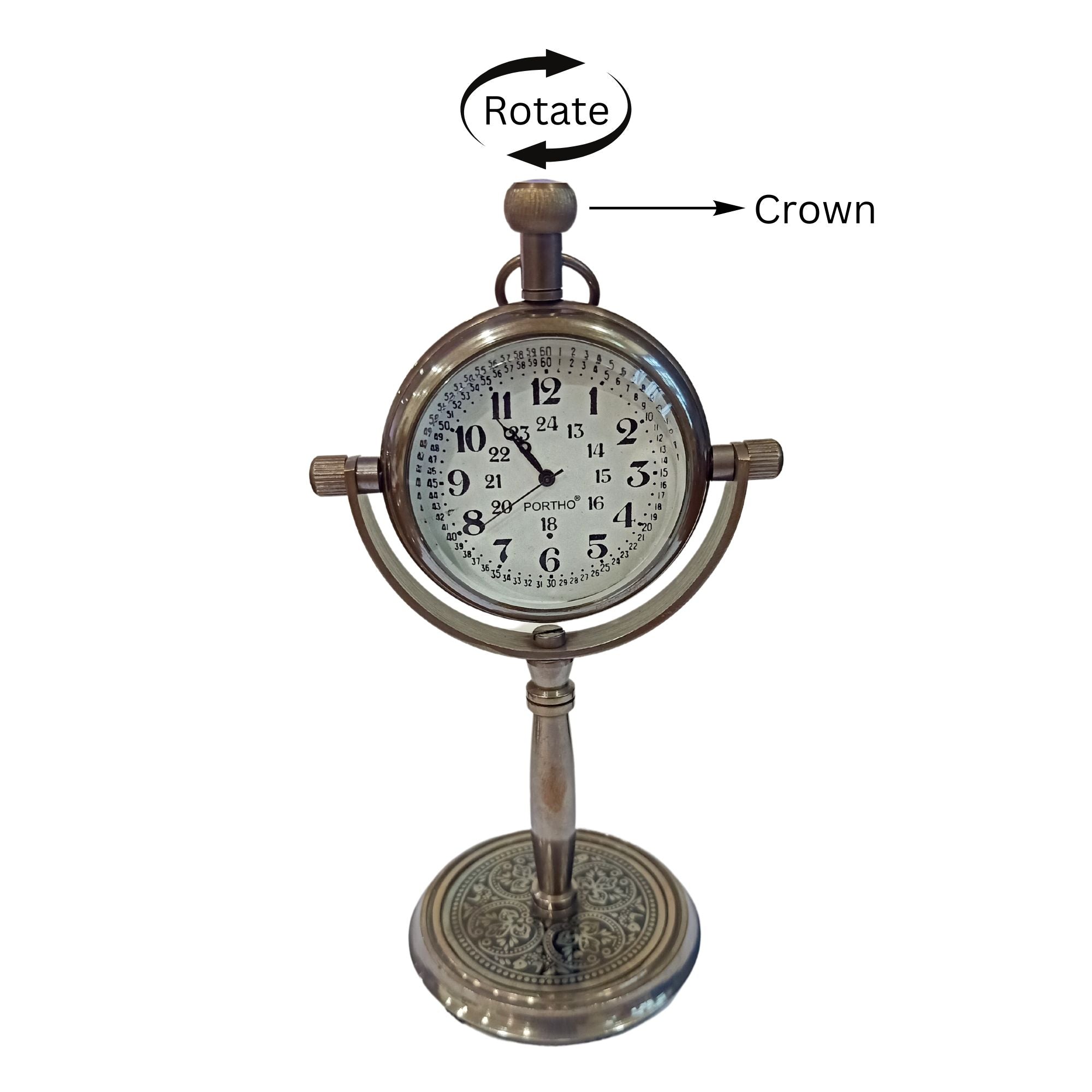 How to Adjust the Time in Portho Desk Clocks