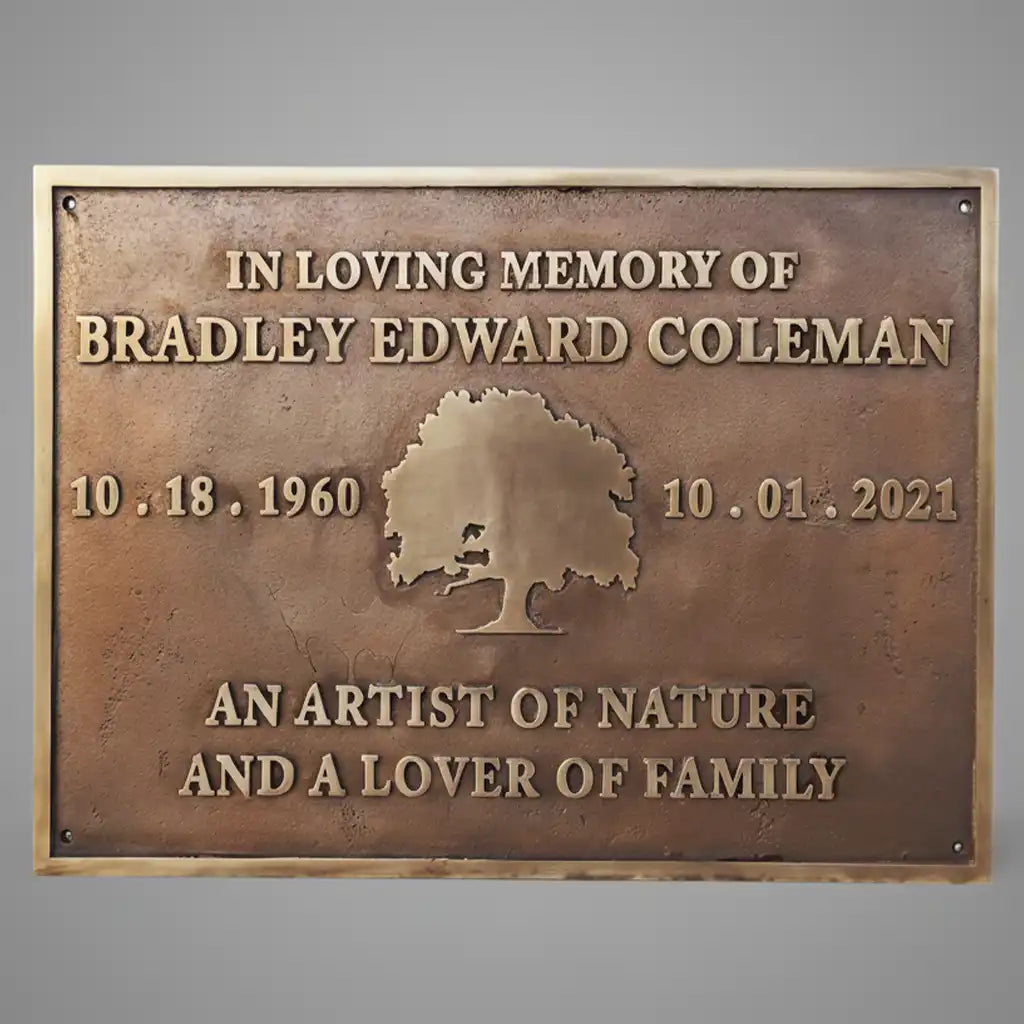 Custom Bronze Memorial Plaques | Engraved Dedication